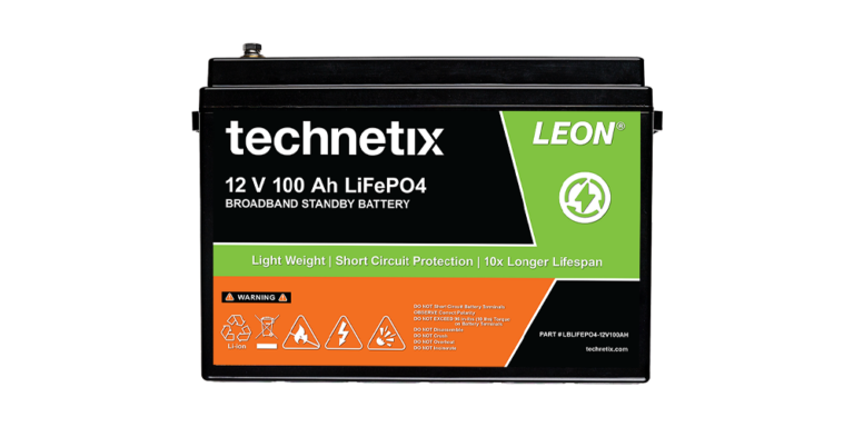 12 VDC, 100 Ah LiFeP04 Broadband Standby Battery (LBLIFEP04-12V100AH ...